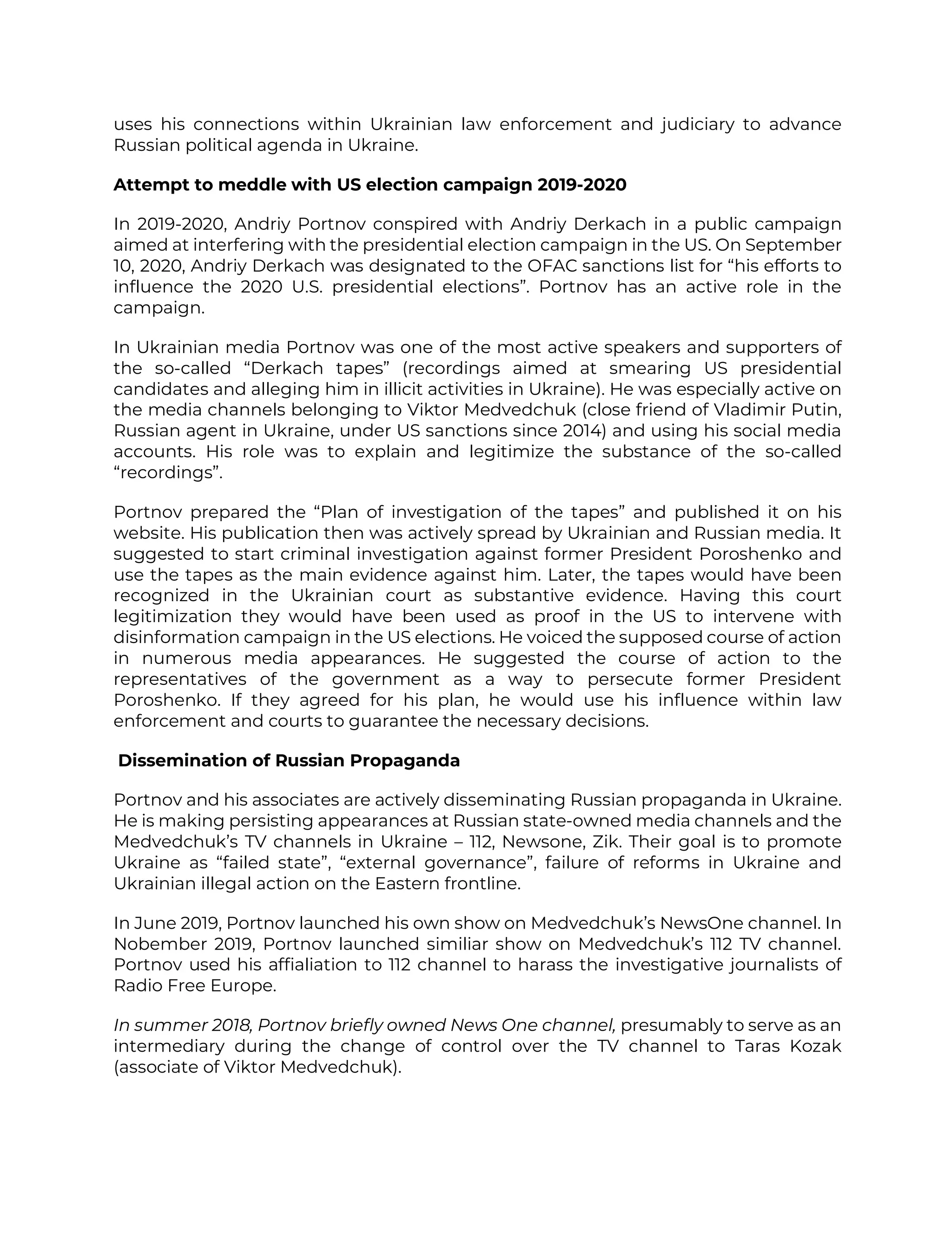 Letter ofac potrnov | PDF