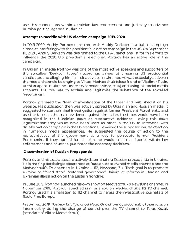 Letter ofac potrnov | PDF