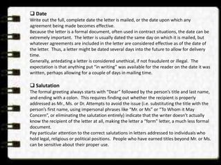 Letter of agreement main | PPTX