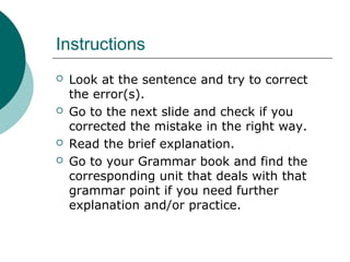 Letter of application. Errors | PPT