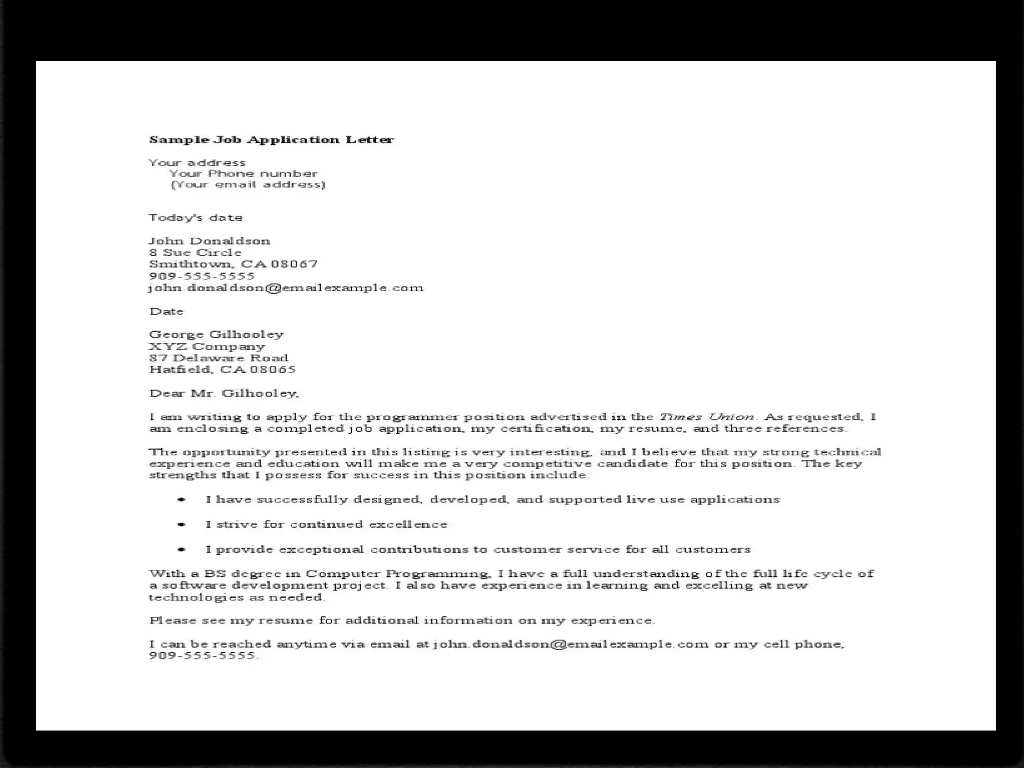 letter_of_application2.ppt free ppt download | PPT