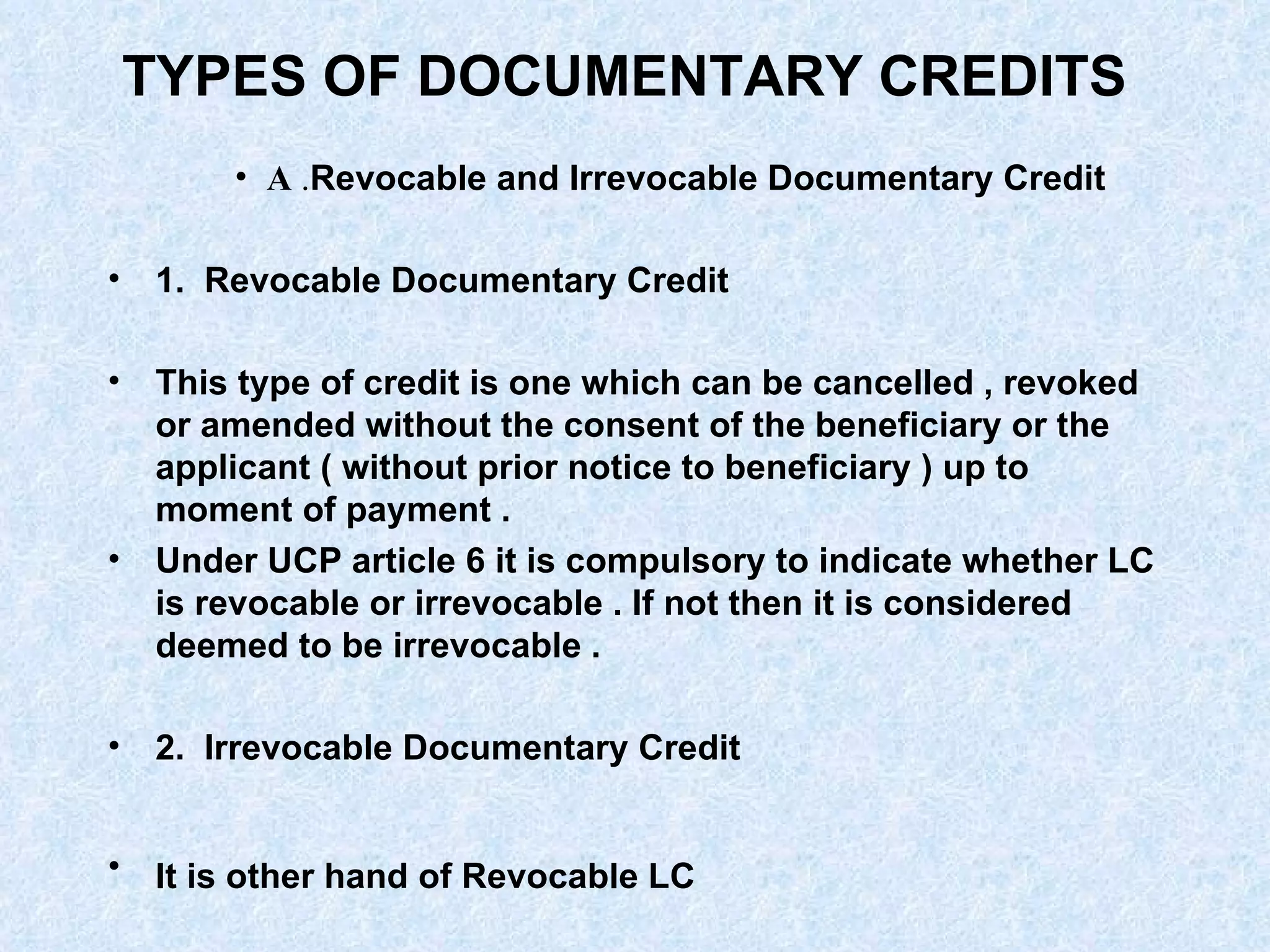 Letter Of Credit | PPT