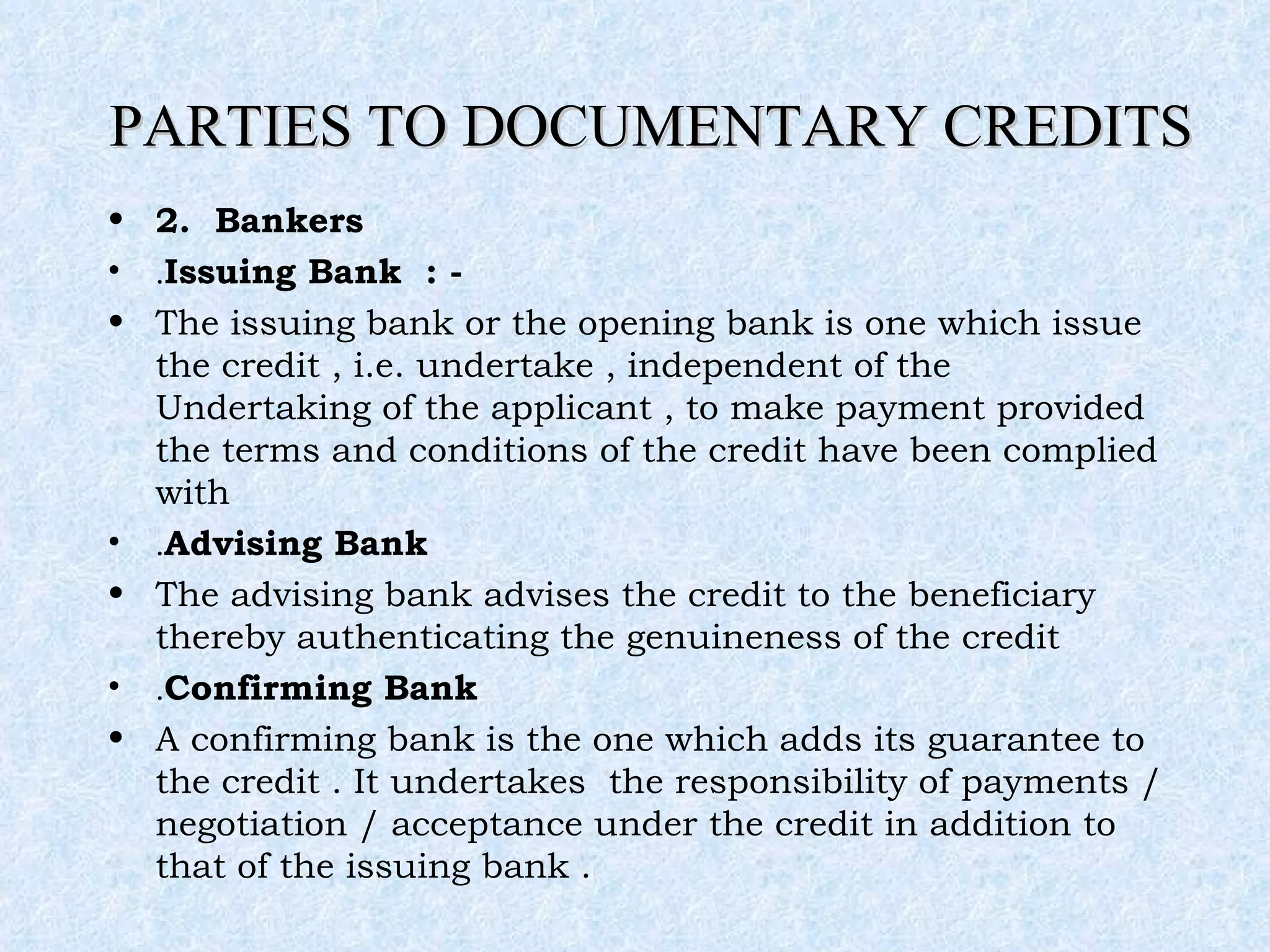 Letter Of Credit | PPT