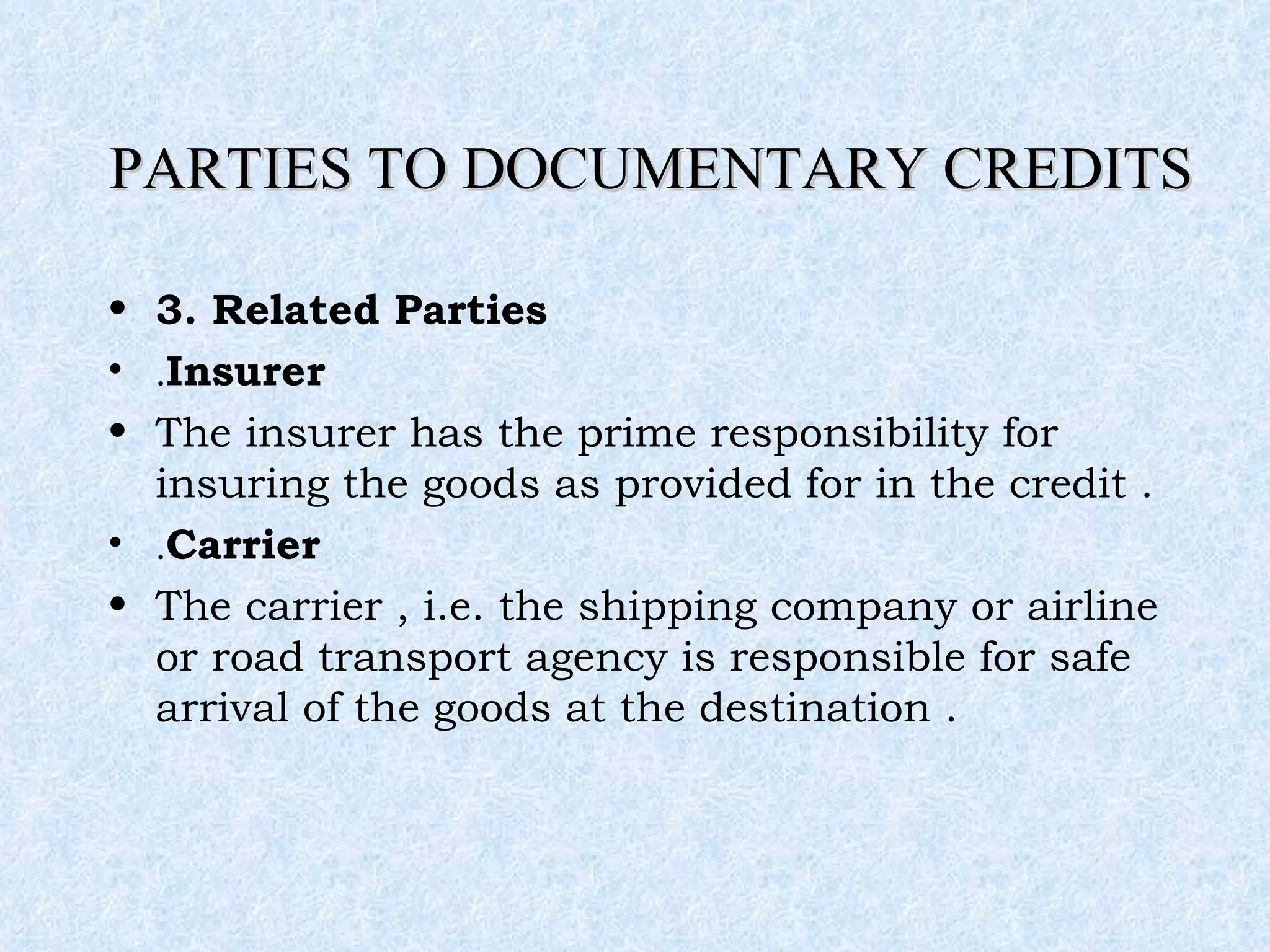 Letter Of Credit | PPT