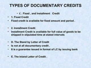 Letter Of Credit | PPT