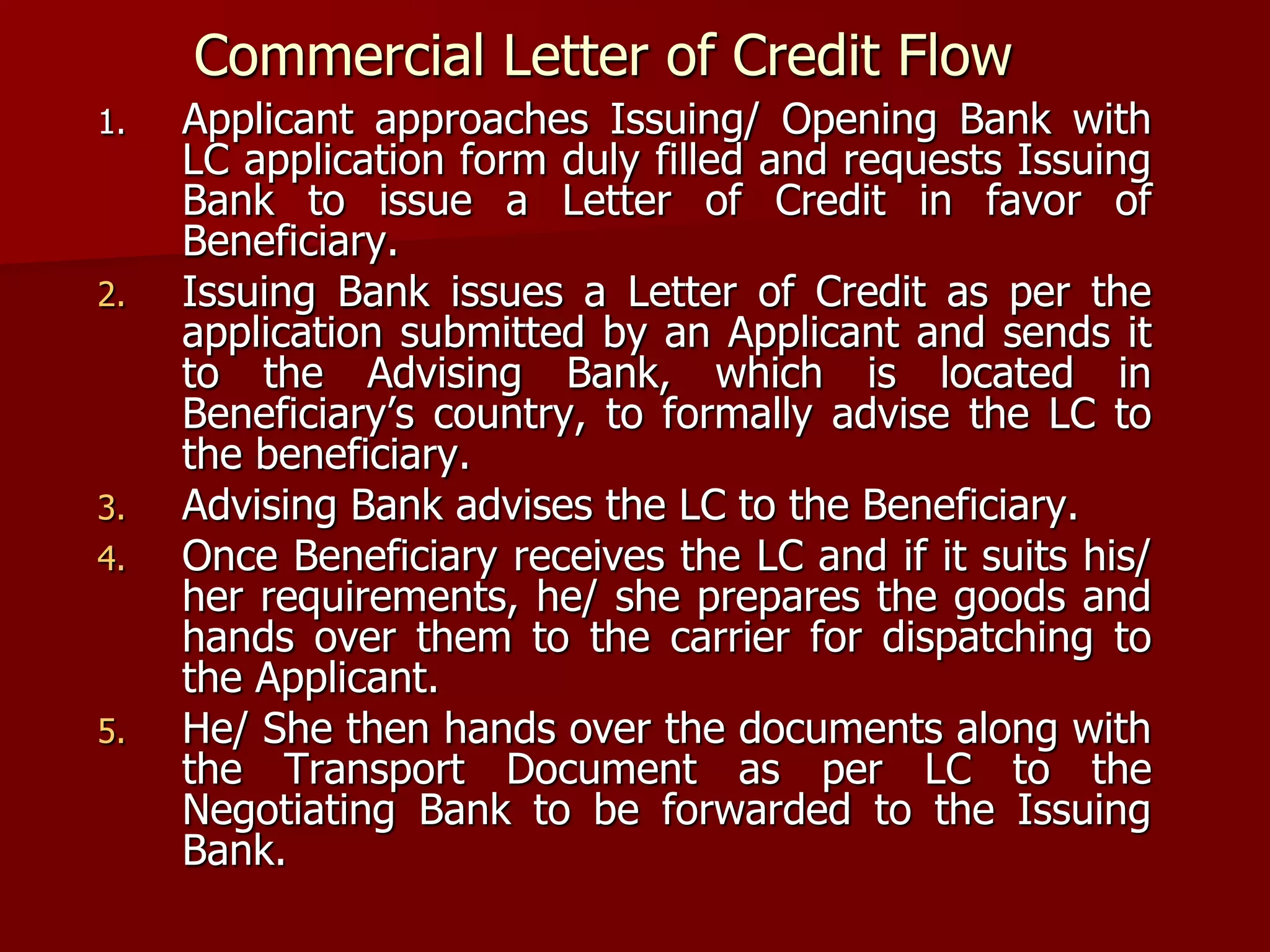 Letter Of Credit | PPT