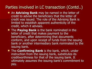 Letter Of Credit | PPT