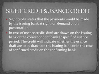 Letter of credit | PPTX