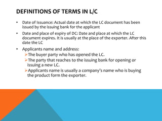 Letter of Credit | PPT