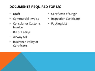 Letter of Credit | PPT