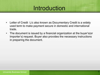 Letter of credit | PPT