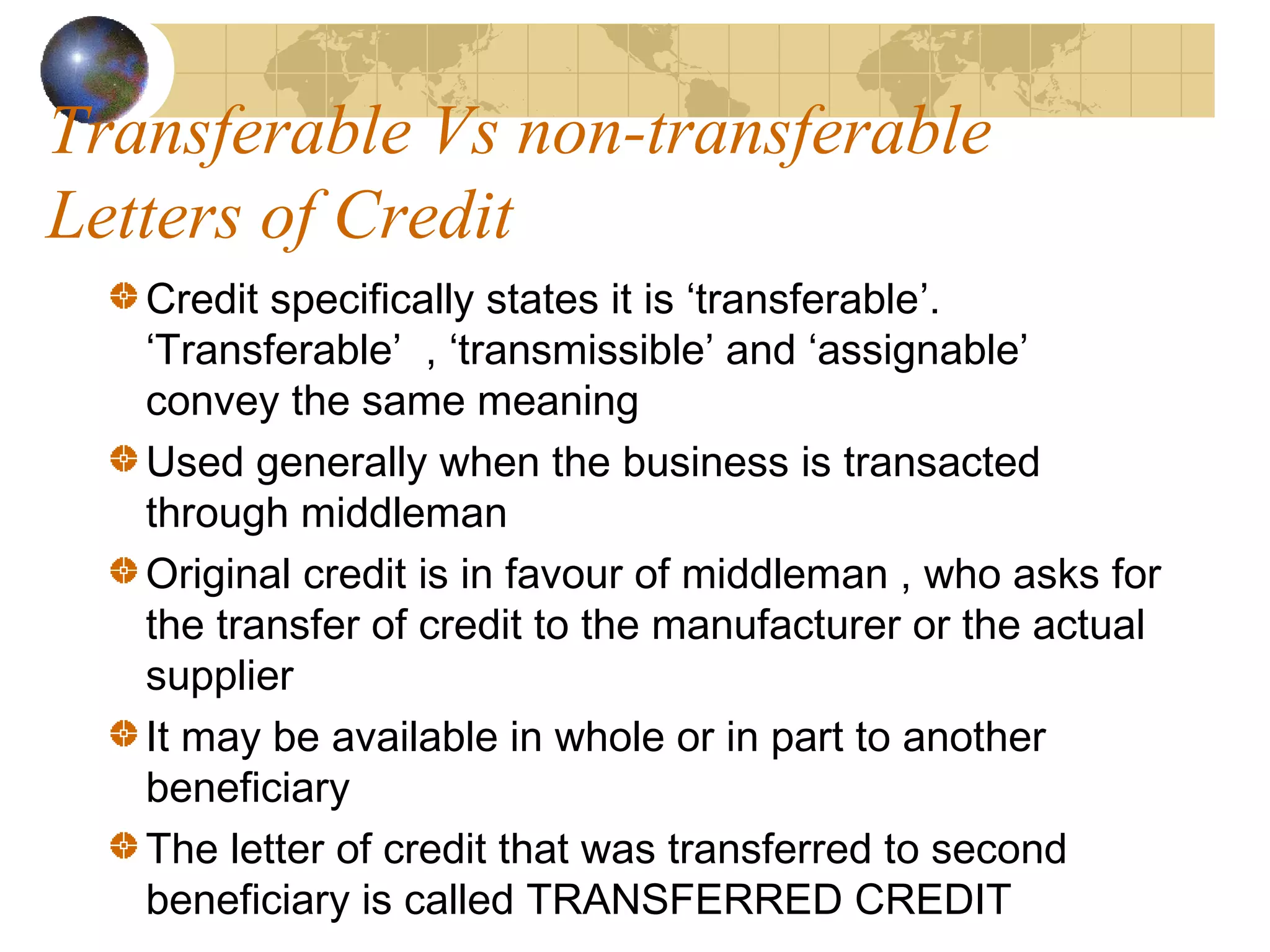 Letter of credit | PPT