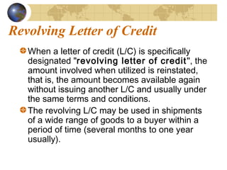 Letter of credit | PPT