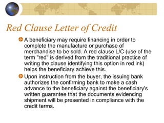 Letter of credit | PPT