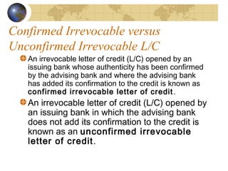 Letter of credit | PPT