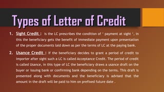 Letter of credit | PPT
