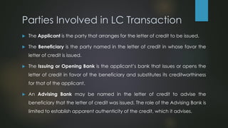 Letter of Credit | PDF