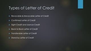 Letter of Credit | PDF