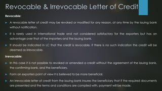 Letter of Credit | PDF