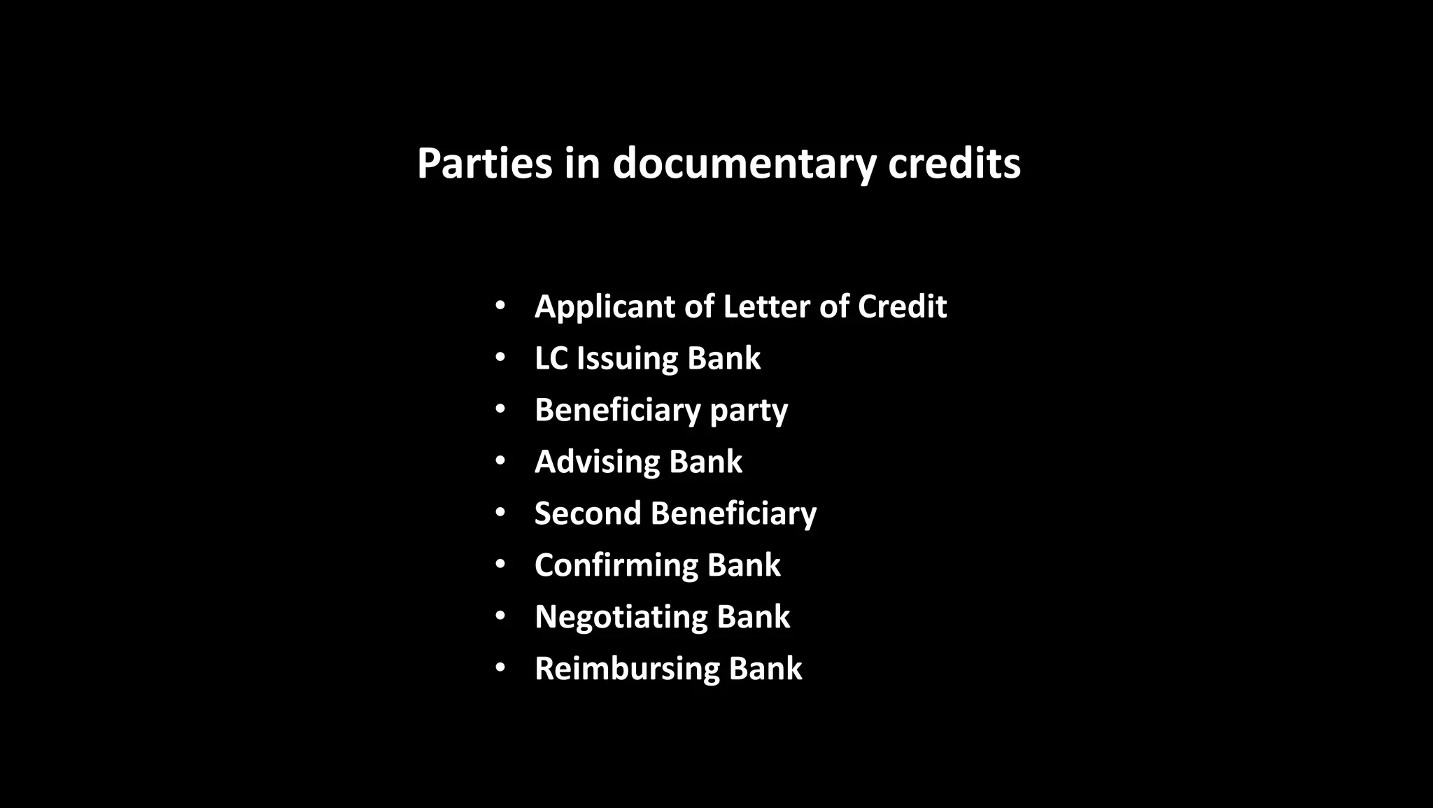 All about Letter of Credit | PPTX