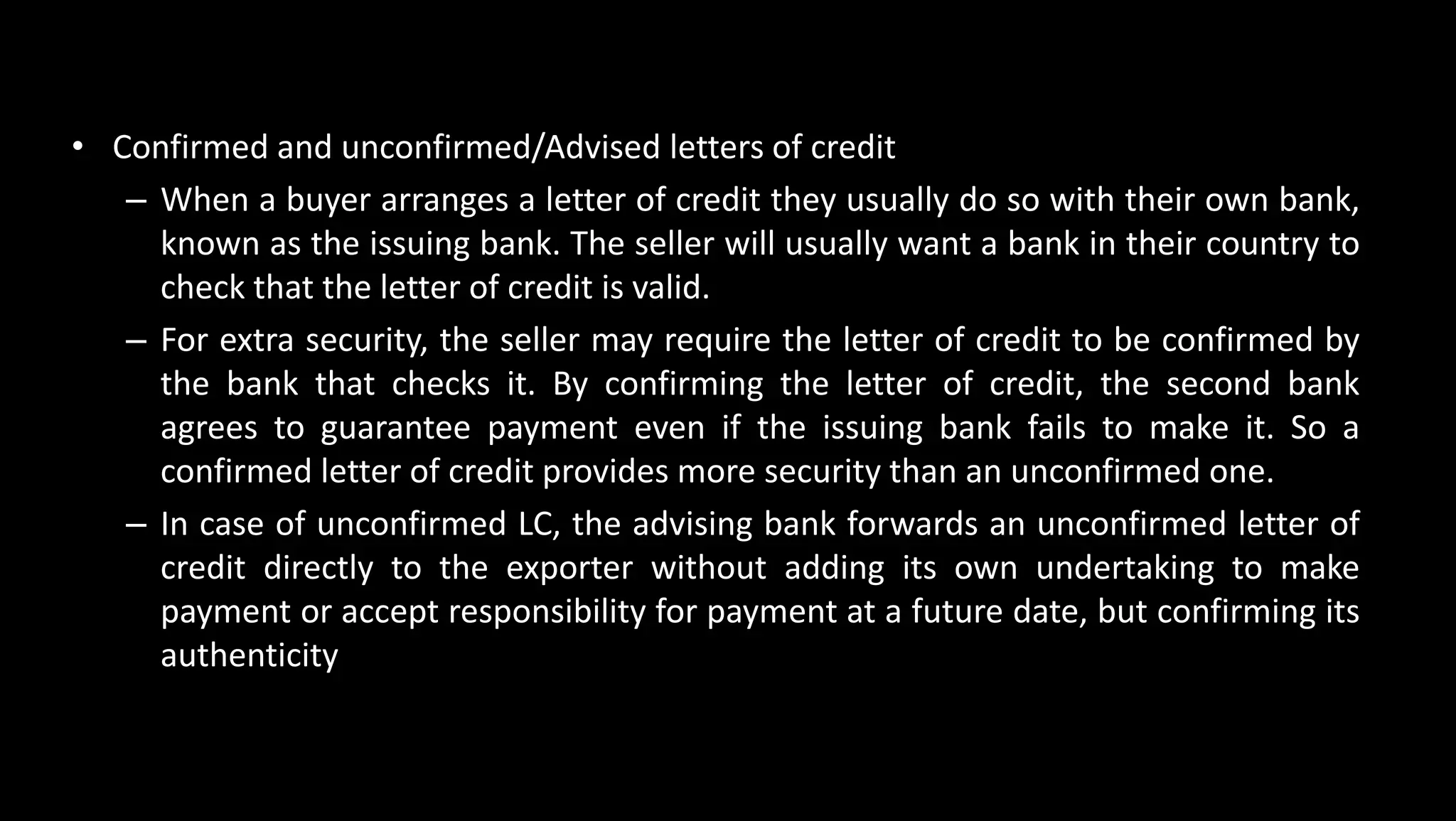 All about Letter of Credit | PPTX