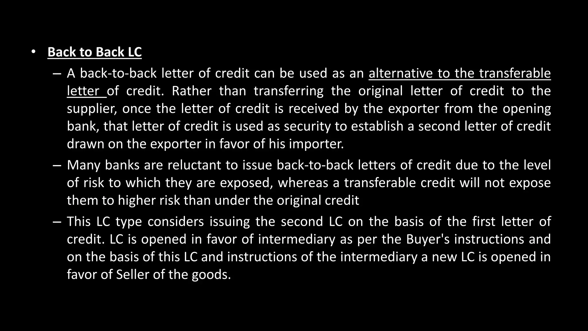 All about Letter of Credit | PPTX