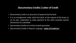 All about Letter of Credit | PPTX
