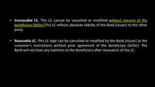 All about Letter of Credit | PPTX