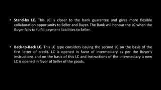 All about Letter of Credit | PPTX