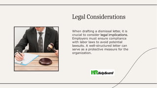 Letter of Dismissal, Example of Dismissal Letter | PPTX