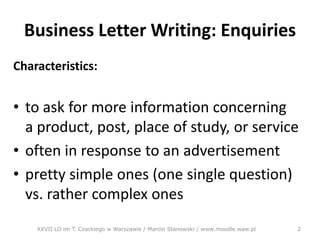 Letter of enquiry | PDF