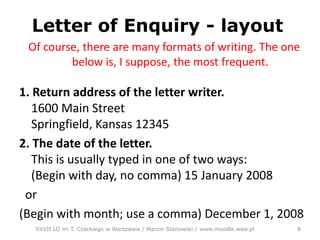 Letter of enquiry | PDF