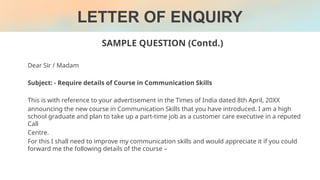 LETTER OF ENQUIRY for CBSE CLASS 10 (1).pptx