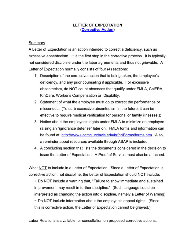 Letter of expectation | DOC