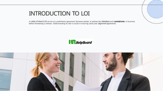 Letter of Intent, Free Sample of Initial Offer | PPT