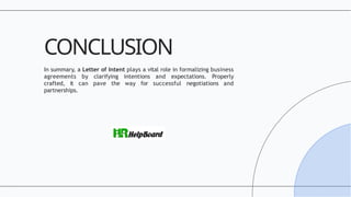 Letter of Intent, Free Sample of Initial Offer | PPTX