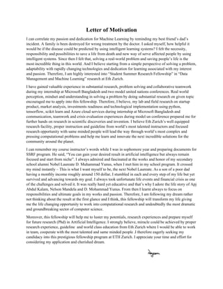 Letter of Motivation | PDF