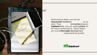 Letter of Performance, Performance Letter Sample | PPT