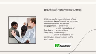 Letter of Performance, Performance Letter Sample | PPT