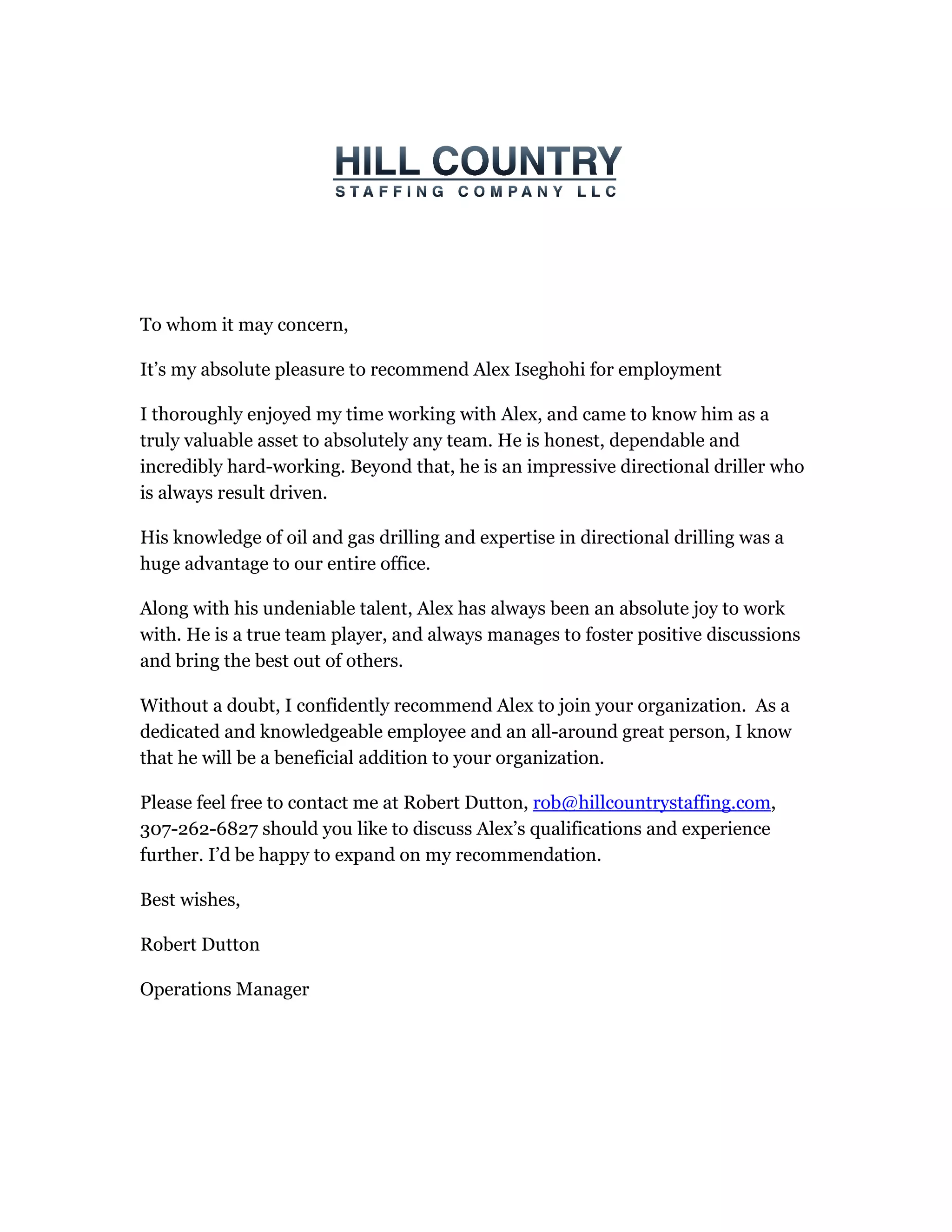 Letter of recommendation | PDF