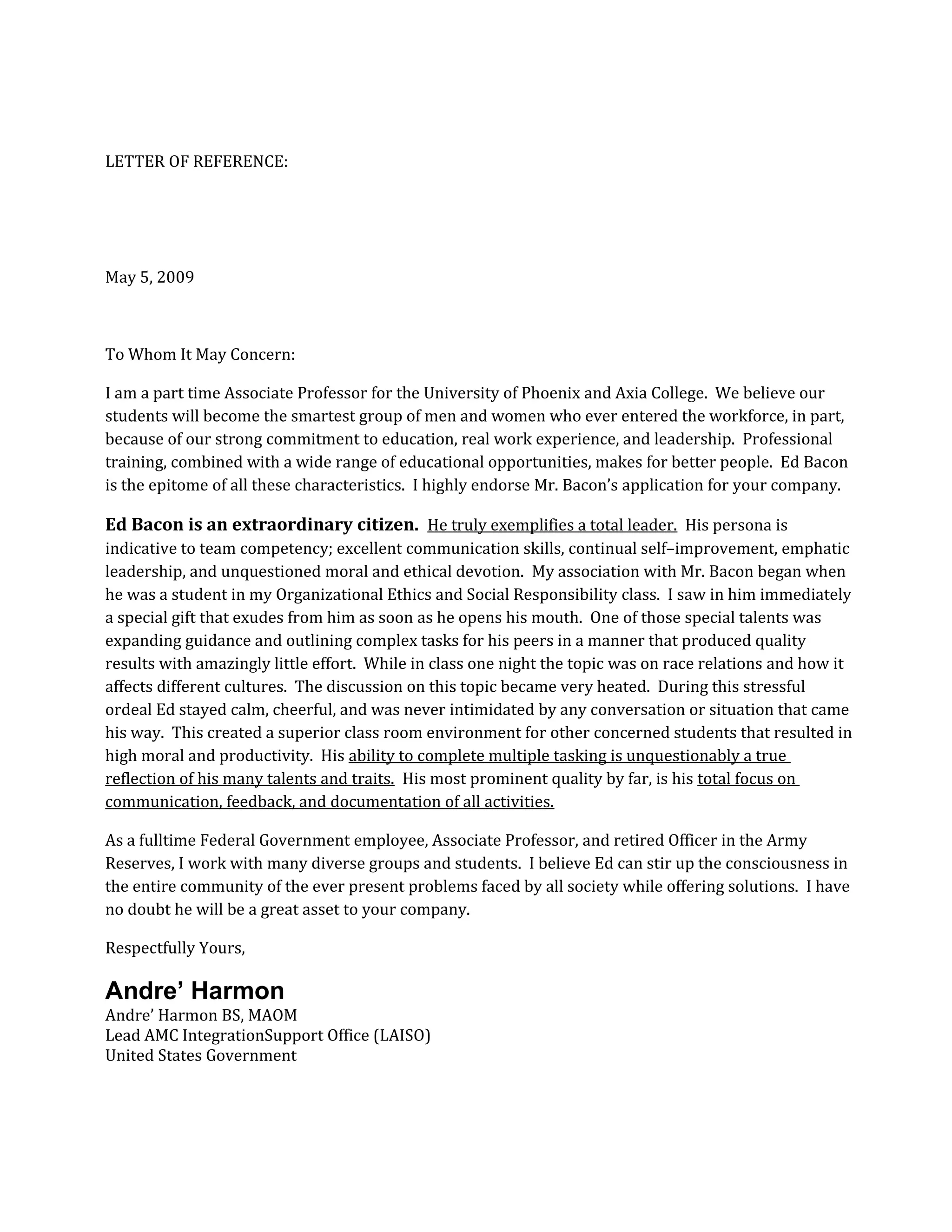 Letter of reference | DOC