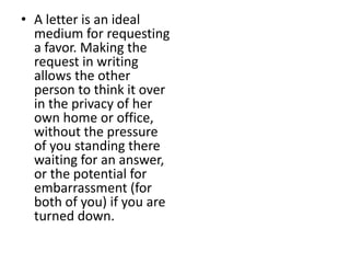 Letter of request | PPTX