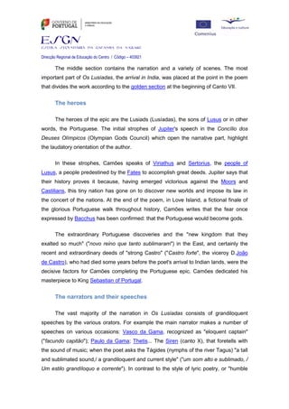 Letter os lusiadas for colleagues and students | PDF