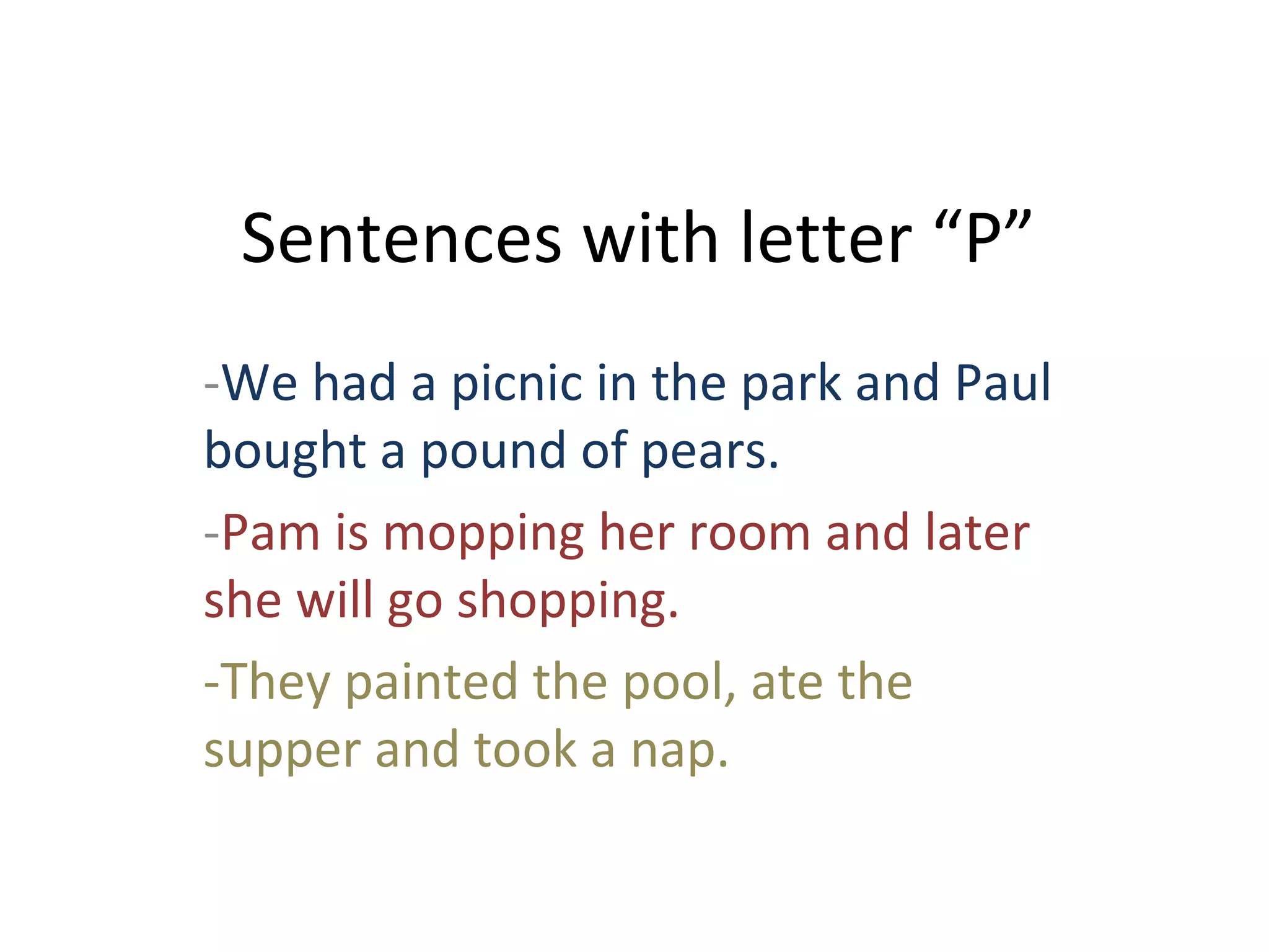Letter p | PPT