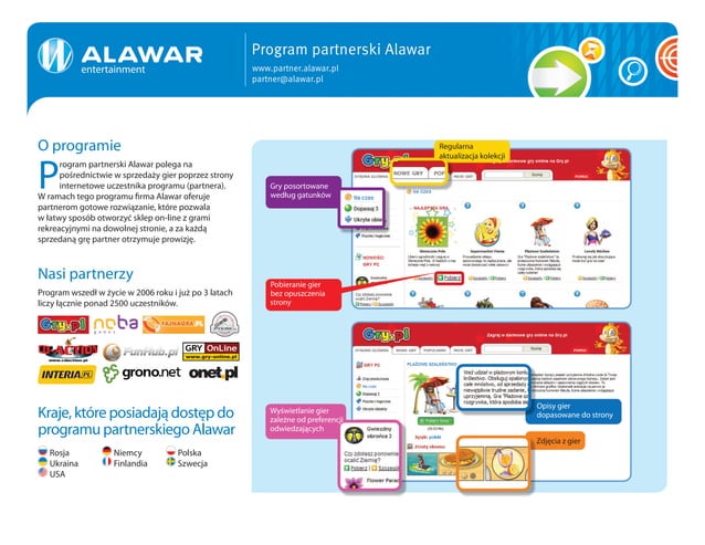 Affiliate program of Alawar Entertainment (in polish) | PPT