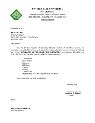 Letters | DOCX | Education industry | Industries