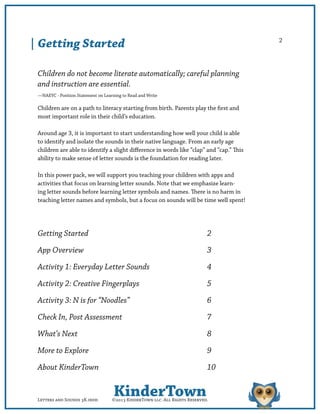 Letters and sounds 3K | PDF