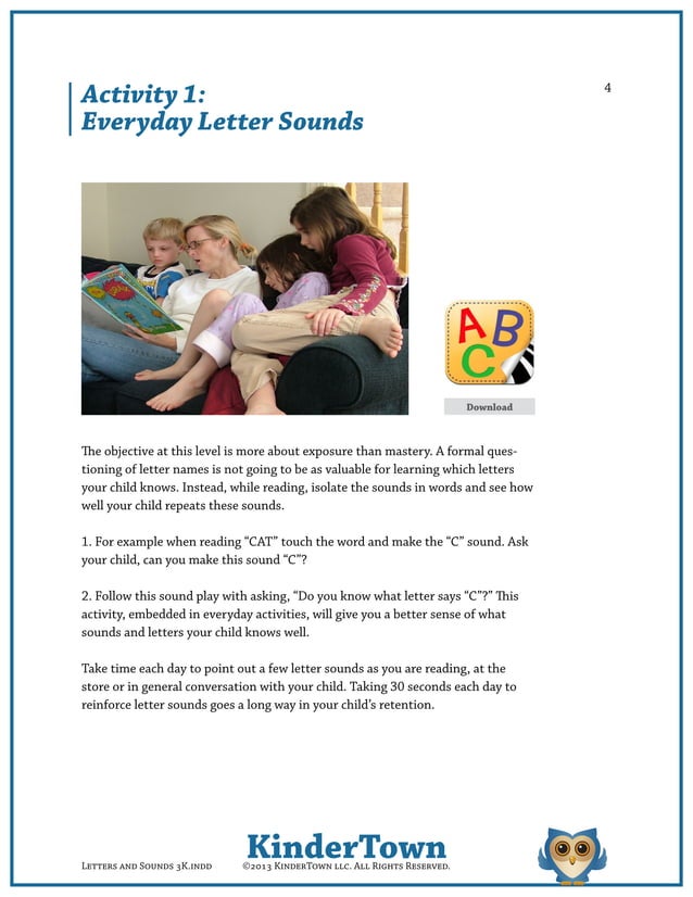 Letters and sounds 3K | PDF