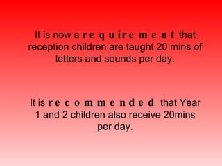 Letters And Sounds Powerpoint[1] For Parents | PPT