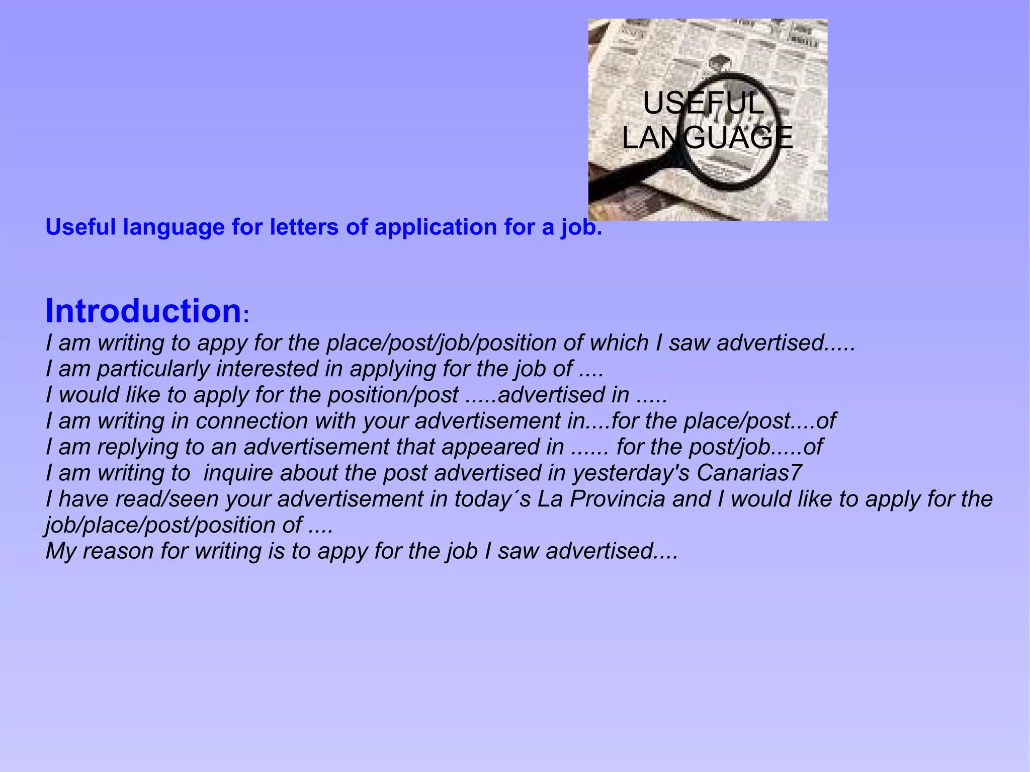 Letters application | PPT